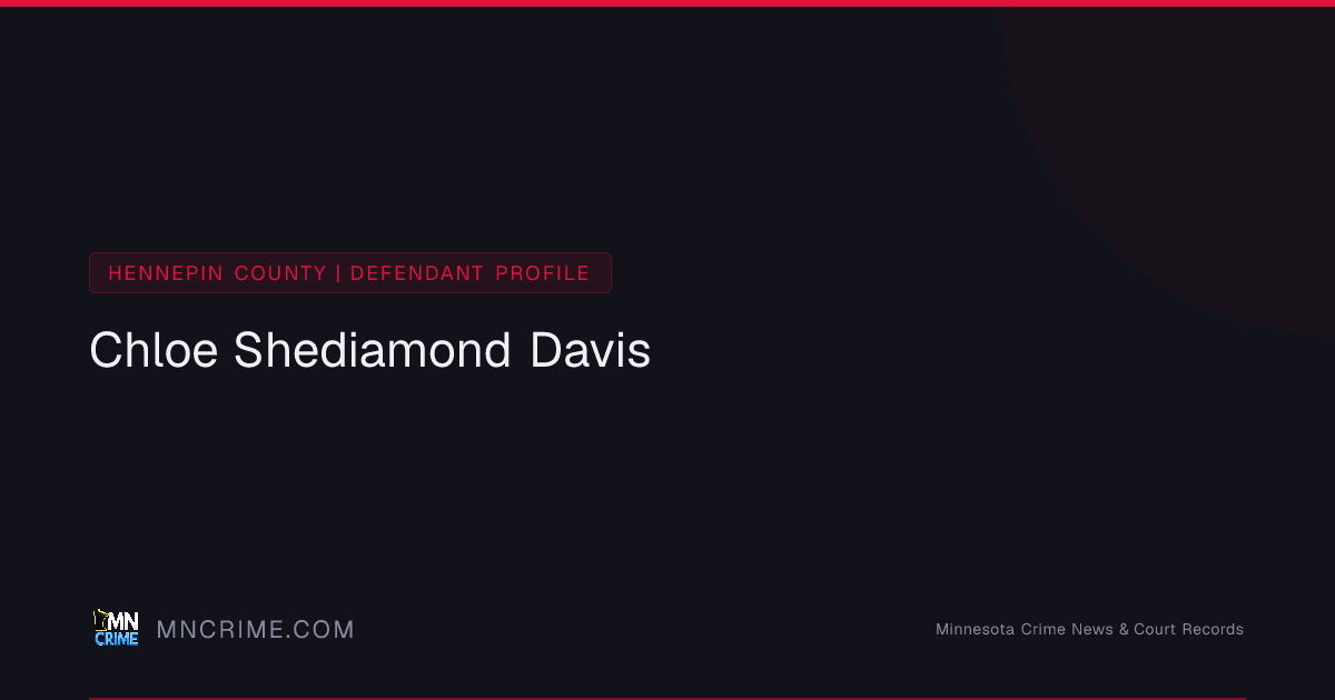 Chloe Shediamond Davis — Criminal Record (Hennepin County, MN) | MN ...